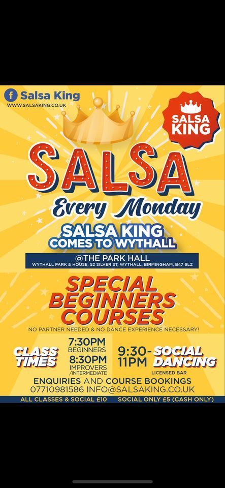 2024 Re-Opening of Salsa Mondays Wythall Birmingham Salsa King, Park ...