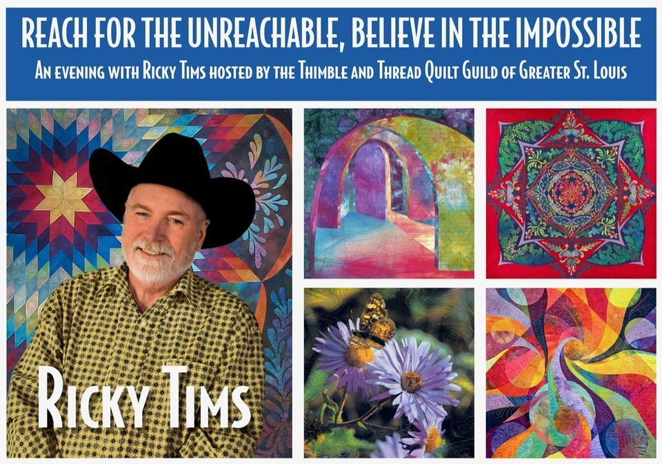 Ricky Tims at Thimble and Thread Quilt Guild, Shrewsbury City Center, 9 ...