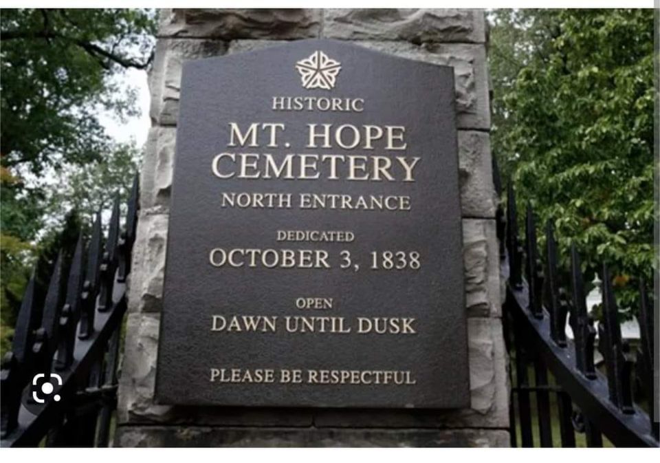 Mt Hope Cemetery FREE history and geology tour, Mt Hope Cemetery, Rochester, 25 May 2023