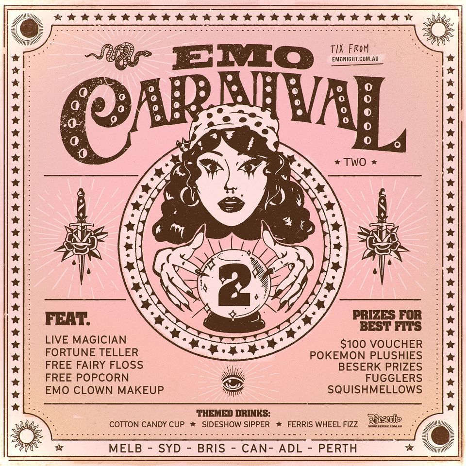 Emo Carnival 2 Brisbane - Emo Night July, The Brightside Brisbane ...