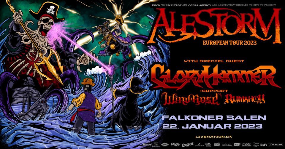 Alestorm - European Tour 2023 [Special Guests: Gloryhammer, Wind rose ...