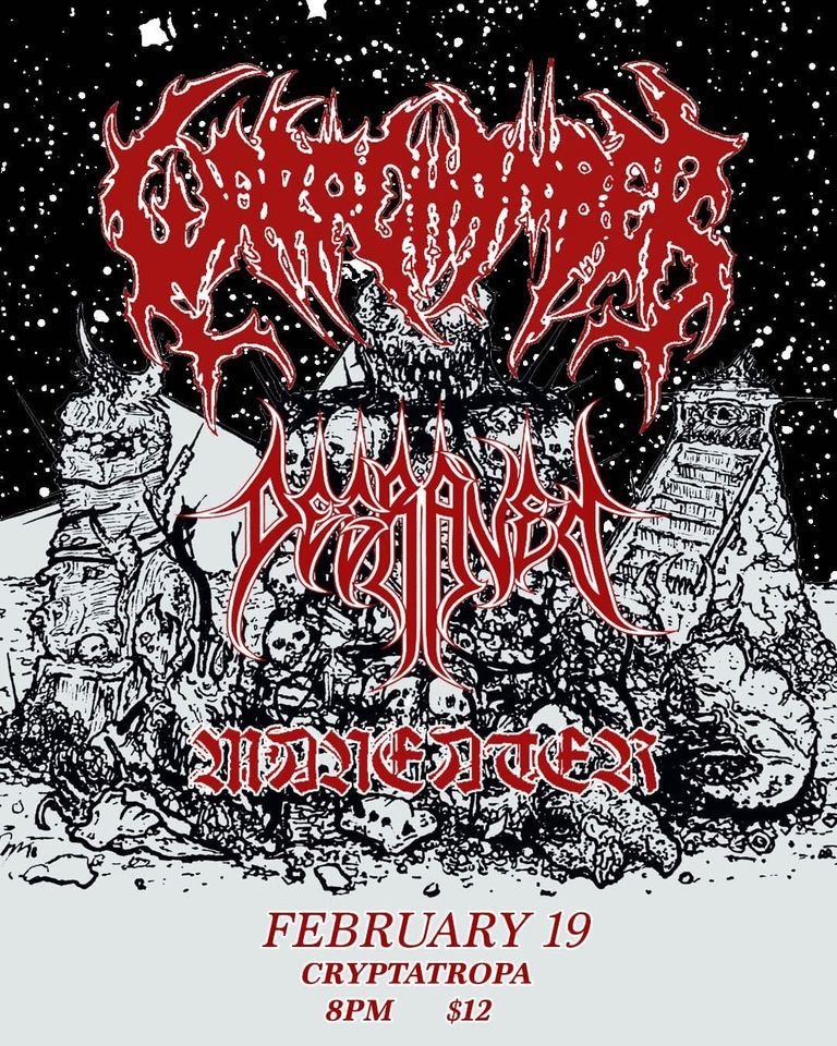 WARP CHAMBER w/ DEGRAVED and MANEATER, Cryptatropa Bar, Olympia, 19 ...