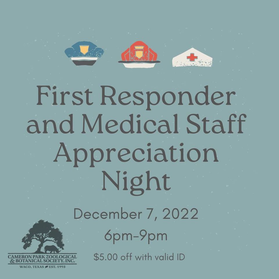 First Responder/Medical Staff Night at Wild Lights, Cameron Park Zoo ...