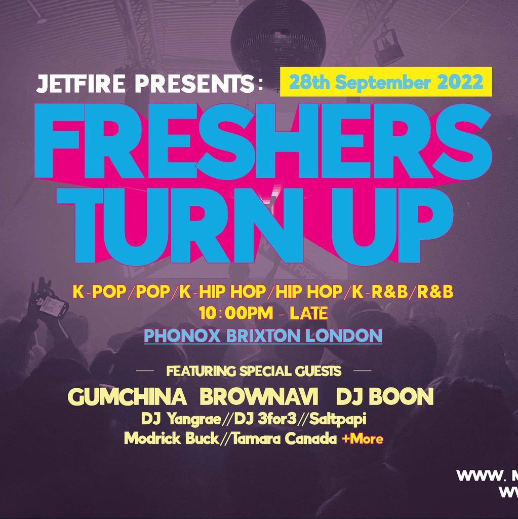 FRESHERS TURN UP 2022 Phonox Brixton London | 28th Sep 20 Tickets ...