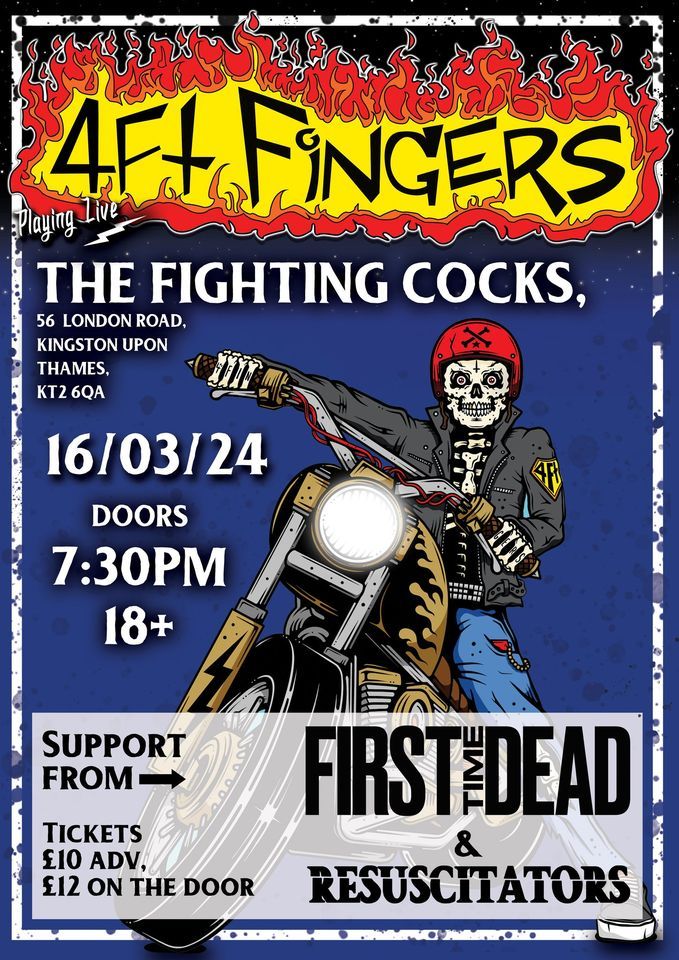 4ft Fingers / The Fighting Cocks / 16.03.24 , Fighting Cocks, London ...