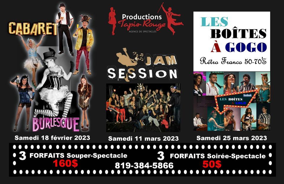 3 Forfaits Souper-Spectacle, 630 Rue Ste-Ursule, Trois-Rivières, QC G9A, Canada, 18 February 2023