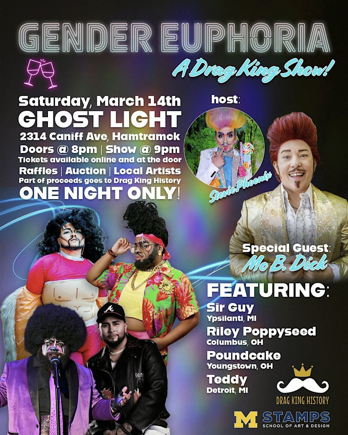 GENDER EUPHORIA: A Drag King Show with Mo B. Dick @ Ghost Light, Ghost ...
