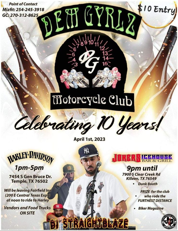 Dem Gyrlz Killeen TX 10th Anniversary, Joker's IceHouse Bar and Grill ...