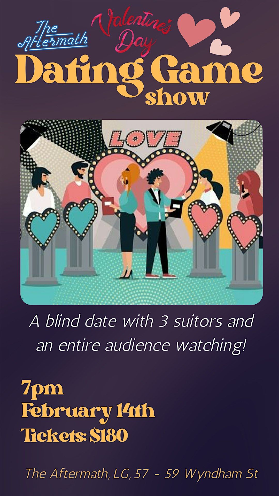 The Aftermaths Dating Game Show, The Aftermath, Central, 14 February 2026