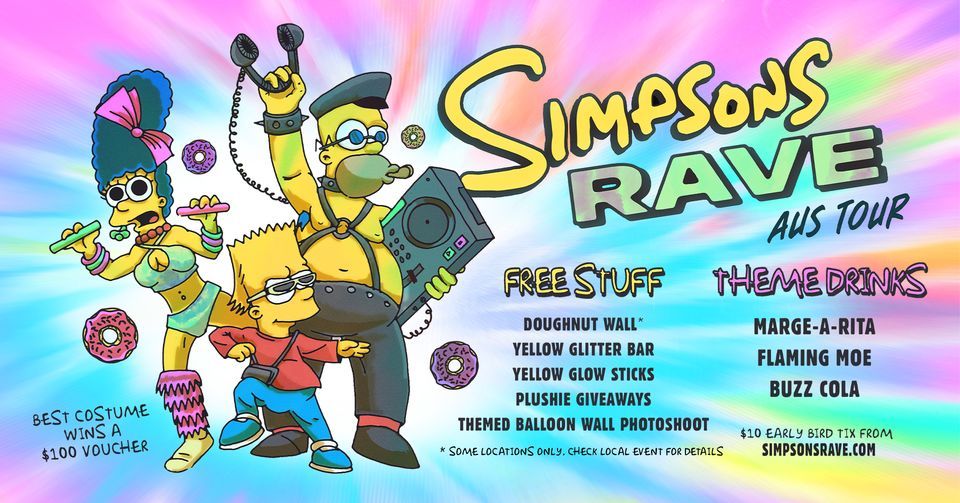Simpsons Rave Hobart | High Altar, Altar, Hobart, 29 July to 30 July