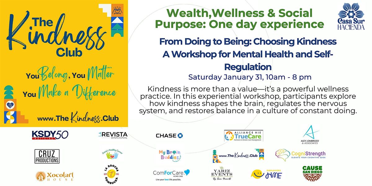 From Doing to Being: Choosing Kindness A Workshop for Mental Health ...