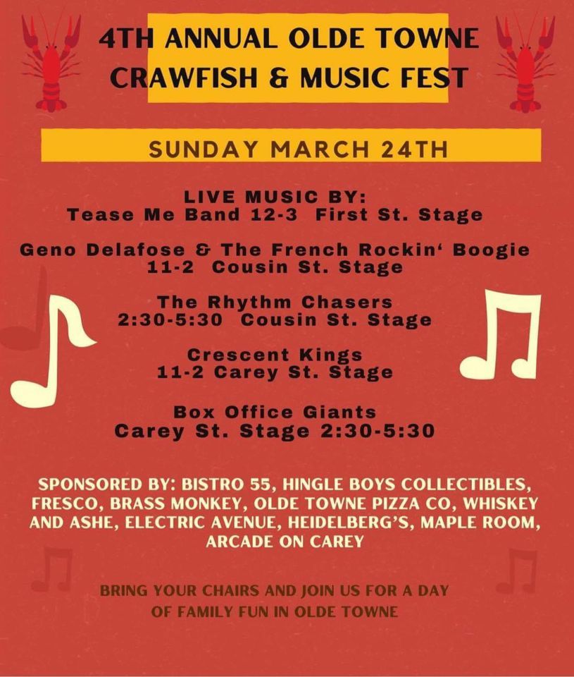 3rd Annual Olde Towne Crawfish Music Fest!!, 230 Cousin street, Slidell ...