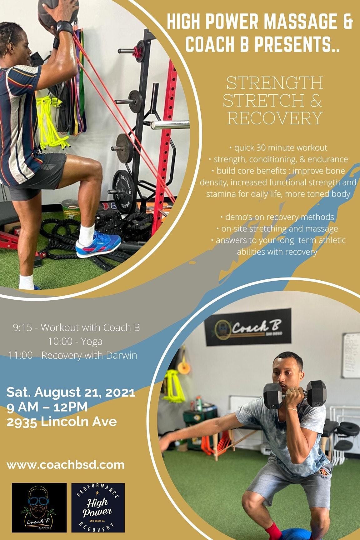 Strength, Stretch & Recovery, 2935 Lincoln Ave, San Diego, 21 August 2021