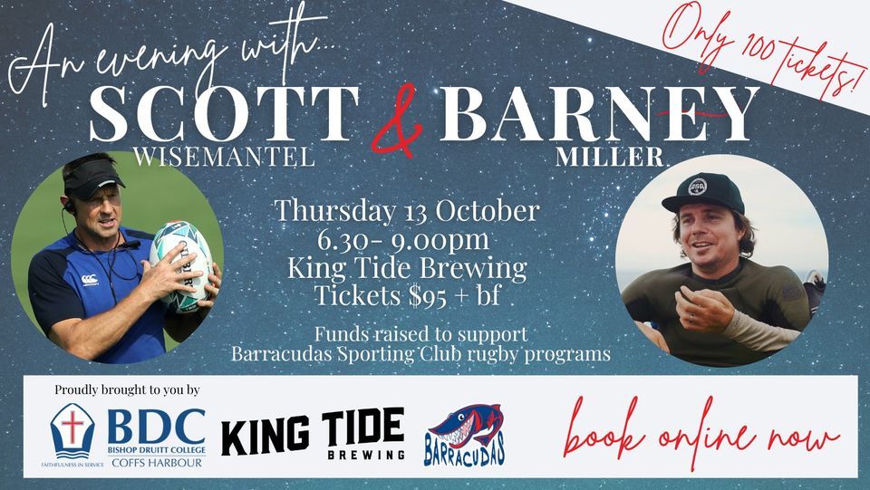 An Evening With Scott & Barney, King Tide Brewing, Grafton, 13 October 2022