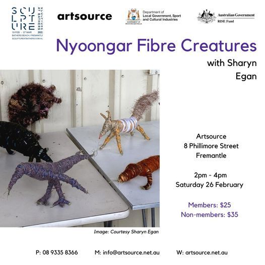 Nyoongar Fibre Creatures with Sharyn Egan, Old Customs House, Fremantle ...