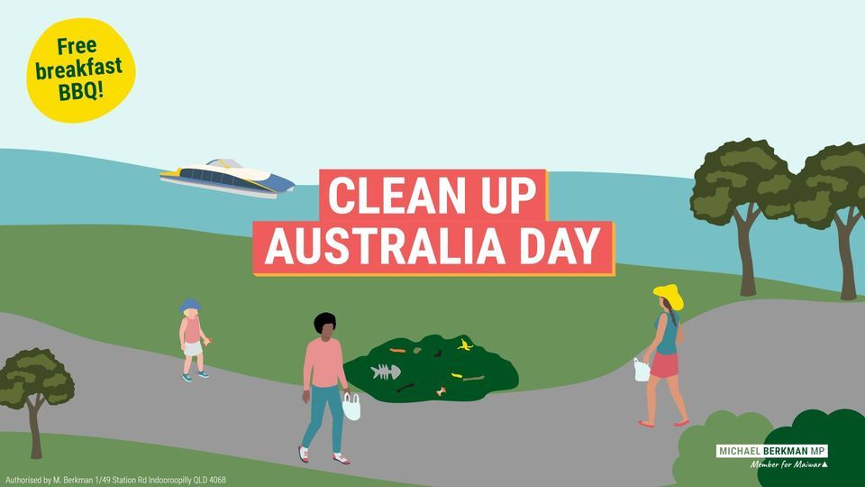 St Lucia Clean Up: Clean Up Australia Day 2024, Guyatt Park, St Lucia, 3 March 2024