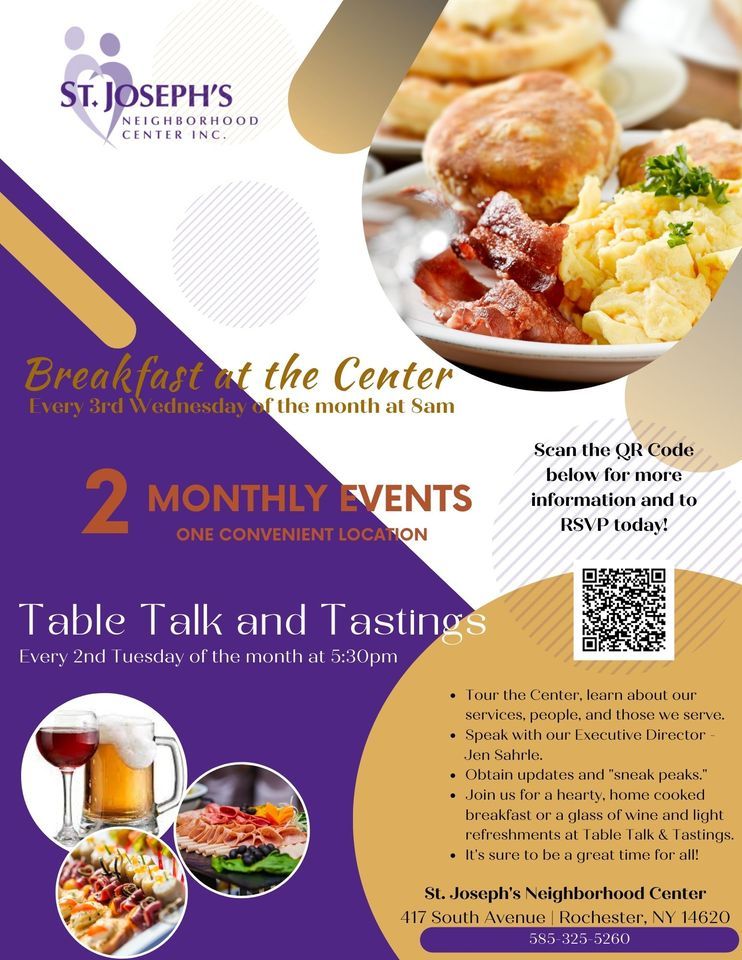 March Breakfast at the Center, 417 South Ave, Rochester, NY 14620-1009 ...