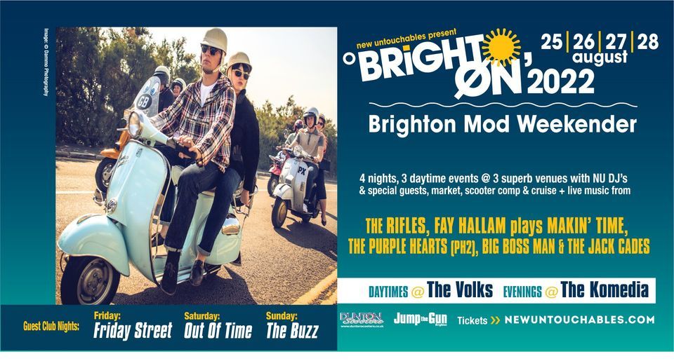 Brighton Mod Weekender 2022, Brighton, 25 August to 29 August