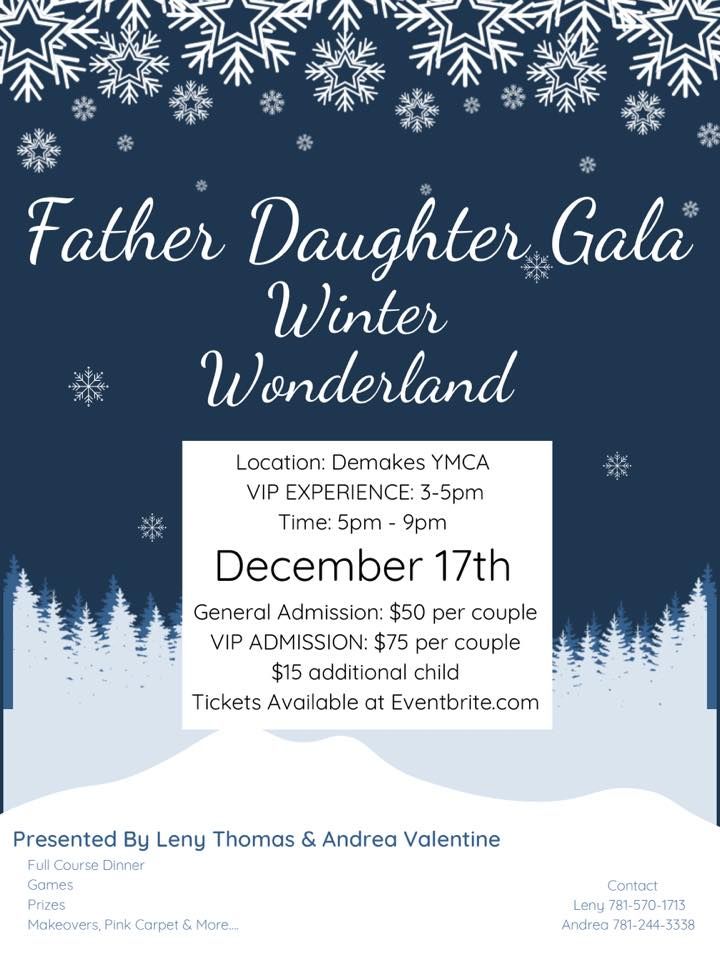 Father Daughter Gala Winter Wonderland, Demakes Family YMCA, Lynn, 17 ...