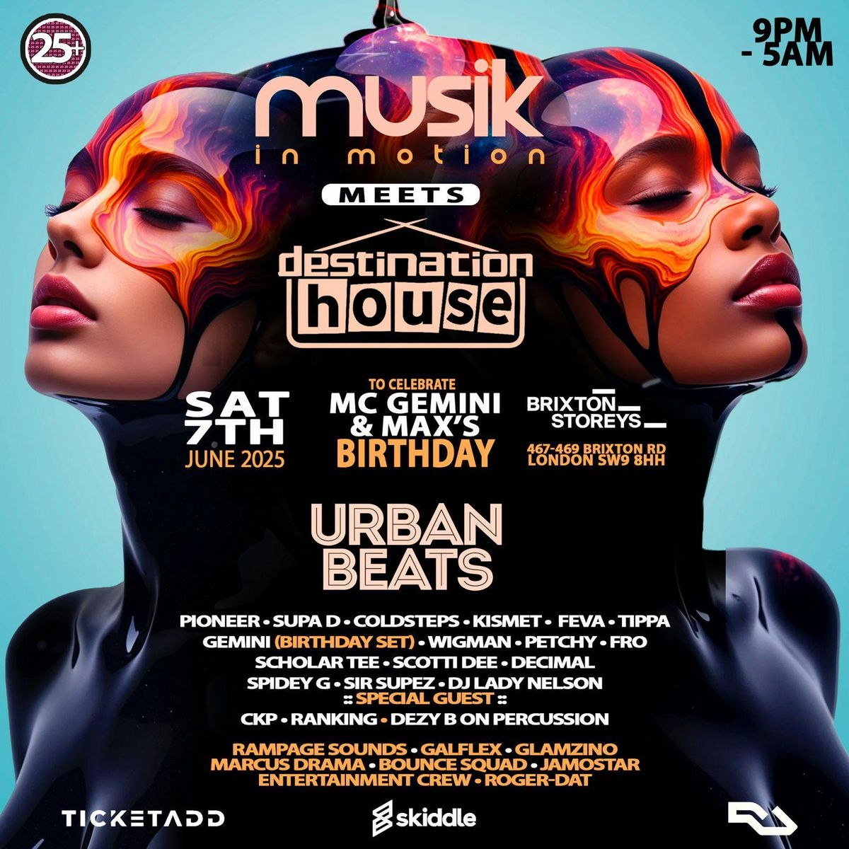 Musik In Motion meets Destination House + Urban Beats (Celebrating MC ...