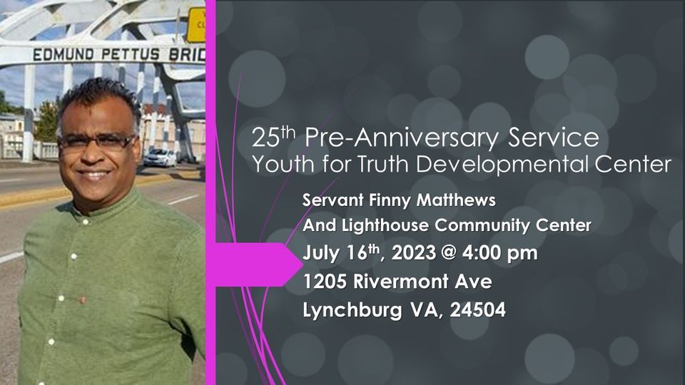 25th Pre-Anniversary Service, Rivermont Ave, Lynchburg, 16 July 2023