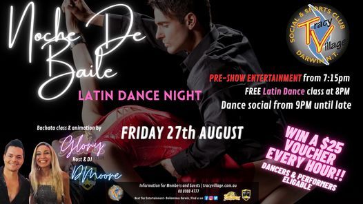 Noche De Baile - Latin Dance Night, Tracy Village Social and Sports ...