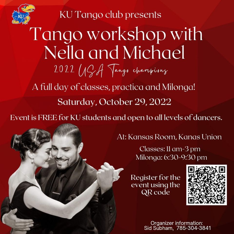 Tango Workshop with Nella and Michael : Fall 2022, University of Kansas ...