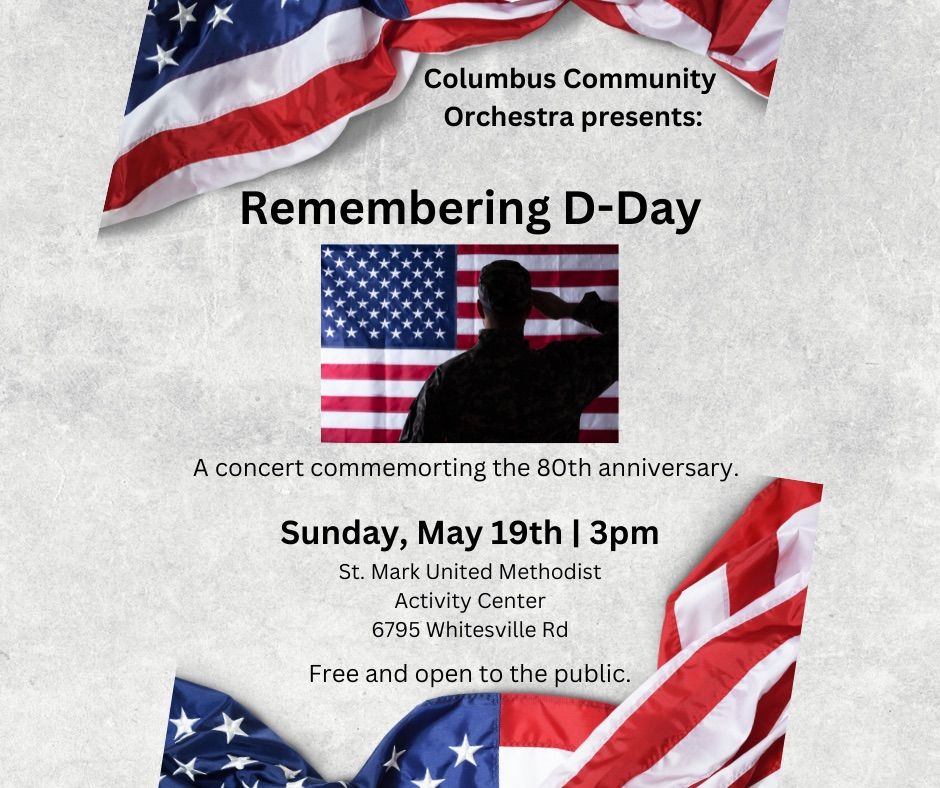 Remembering D-Day, St. Mark Activity Center, Columbus, 19 May 2024