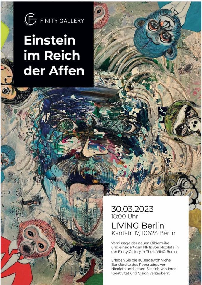 "Einstein im Reich der Affen" by artist Nicoleta Albei-Wigger at Living ...