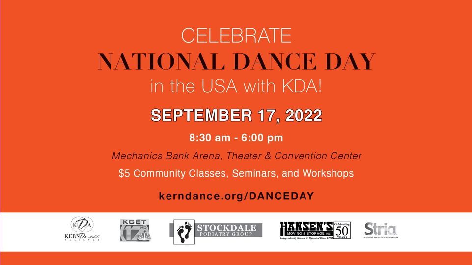 National Dance Day 2022, Mechanics Bank Arena, Theater and Convention ...