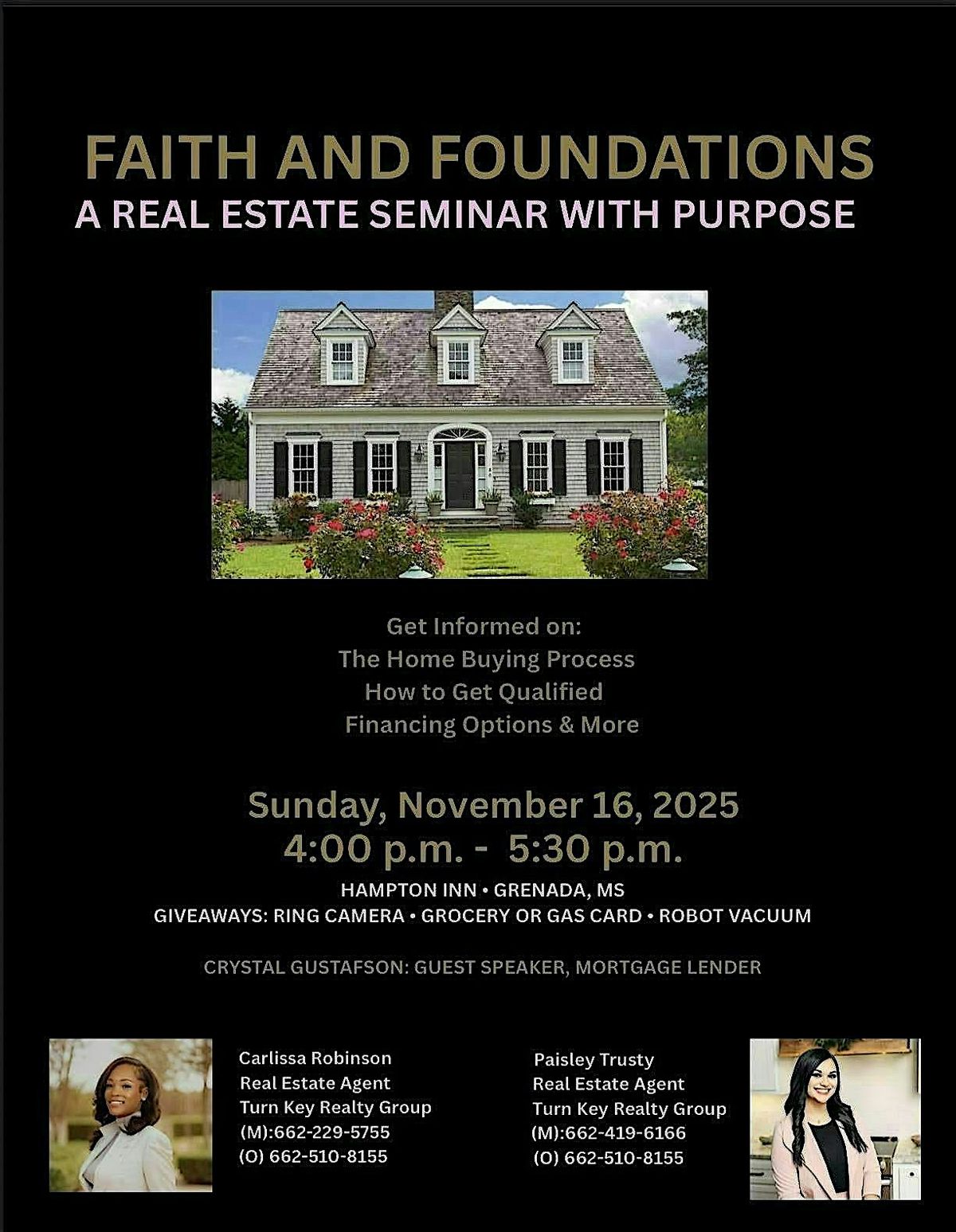Faith & Foundations: A Real Estate Seminar With Purpose, Hampton Inn ...