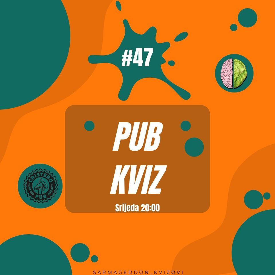 47. Pub kviz u Cristeru, Cristero pub, Zagreb, 29 March 2023