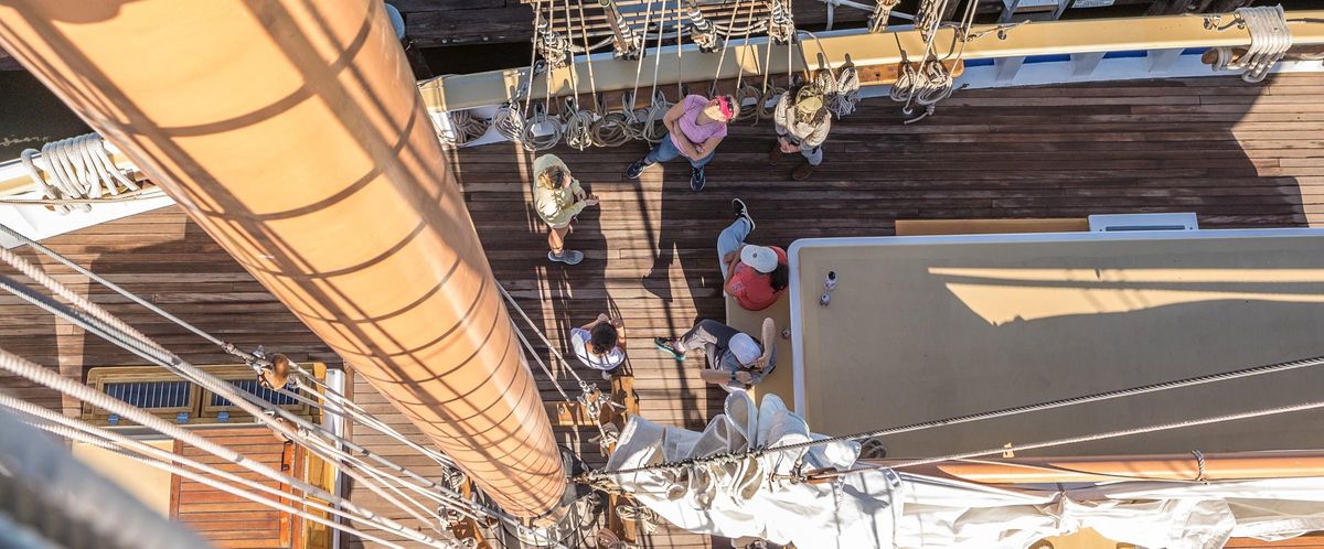 ALOFT Seamanship Sail , brigantine Matthew Turner, Call of the Sea, Bay ...