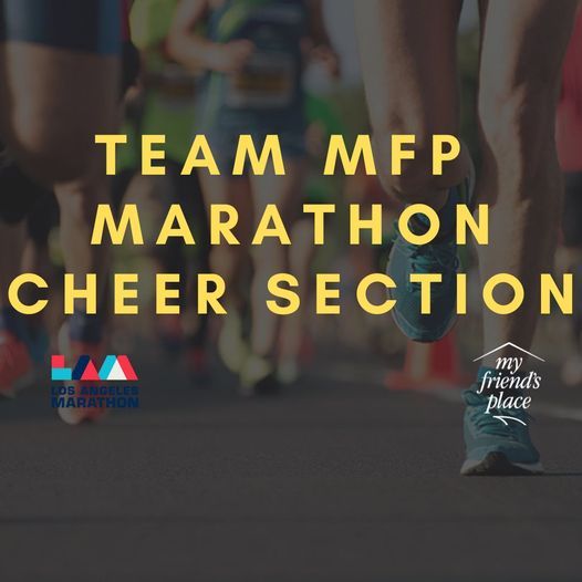 Team MFP Marathon Cheer Section, My Friend's Place, Los Angeles, 7 November 2021