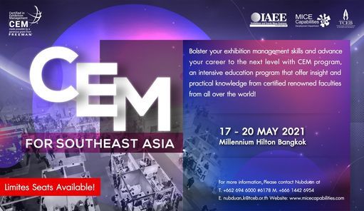 CEM for Southeast Asia Week 1/2021, Millennium Hilton Bangkok, 17 May 2021