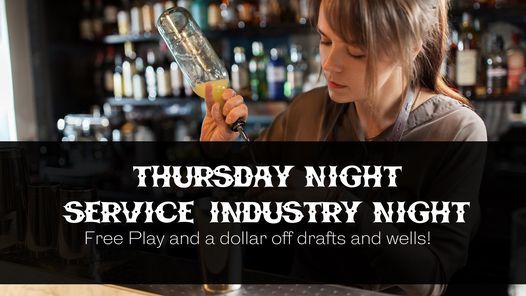Thursday Service Industry Night, The Denver Game Lounge, 6 May 2021