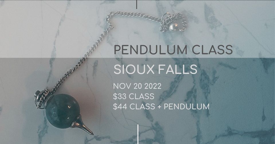 PENDULUM CLASS - INTERPRET YOUR INTUITION, NAVIGATE THE QUANTUM FIELD ...