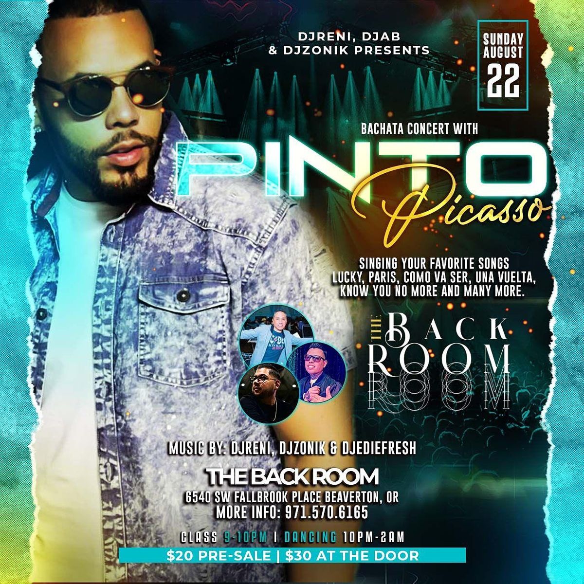 PINTO PICASSO LIVE AT THE BACK ROOM, The Back Room, Beaverton, 22 ...