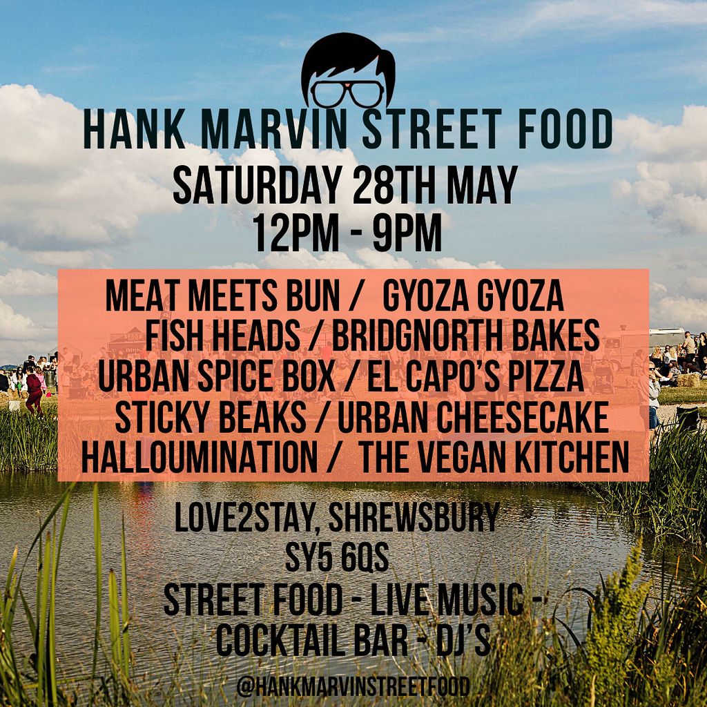 Hank Marvin Street Food Tickets, Love2Stay, Shrewsbury, 28 May 2022