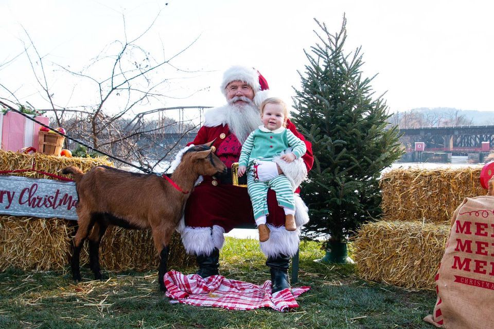 Photos with Santa (and the goats), Scott Park Easton, PA, United States ...