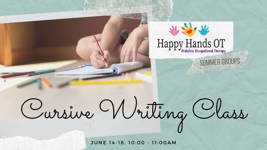 Happy Hands Learn Cursive Writing Class, Coffee Connections of Hilliard ...
