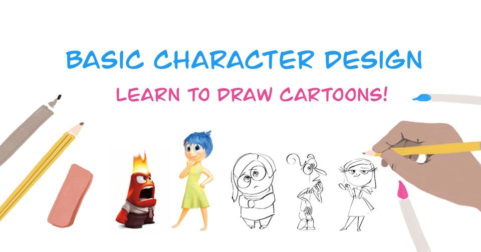 Basic Cartoon Character Design Class, Twisted Easel, etc ...