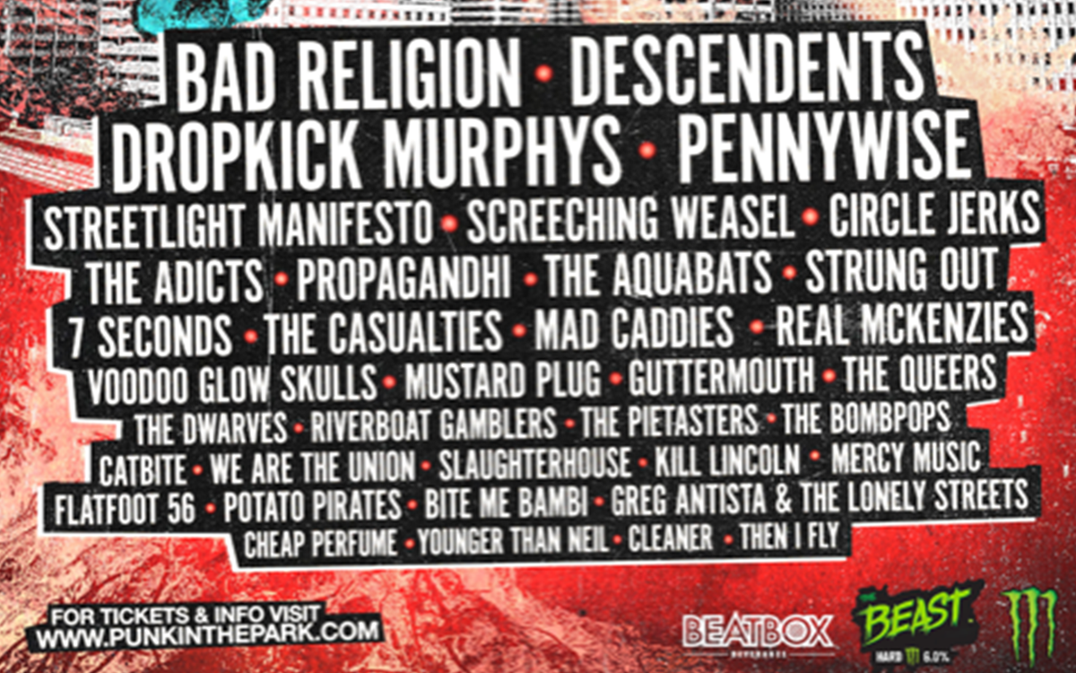 Punk in the Park 3 Day Pass with Streelight Manifesto, Descendents, Bad ...