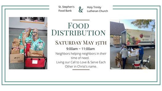 Mobile Food Pantry Distribution, Holy Trinity Lutheran Church, Dubuque ...