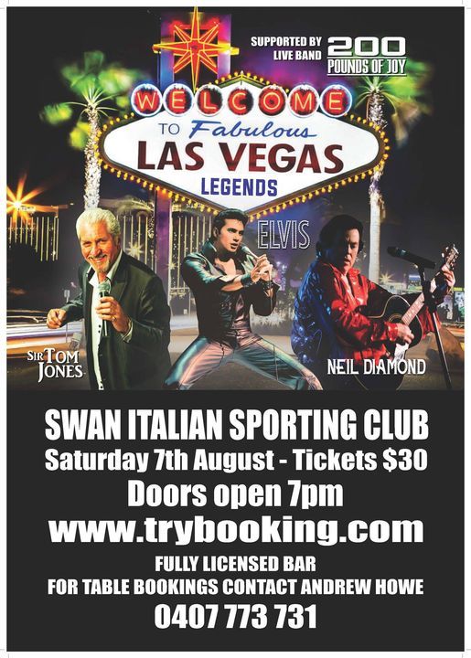 Welcome to Fabulous Las Vegas Legends at The Swan Italian Sporting Club ...