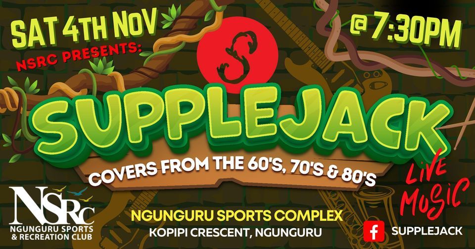 SUPPLEJACK - LIVE @ NSRC, Ngunguru Sports & Recreation Club, Whangarei, 4 November 2023