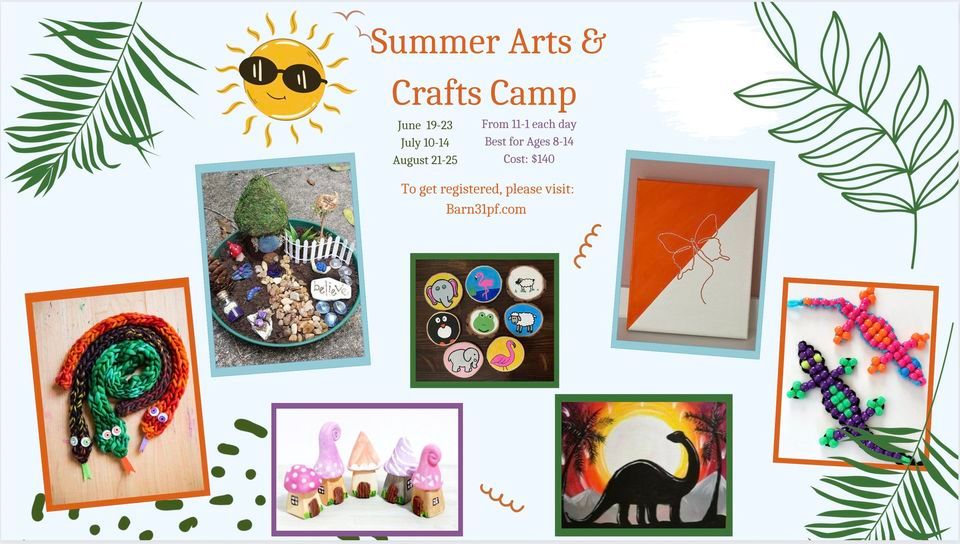 Teen/tween Summer Arts and Crafts Camp, Barn 31, Post Falls, 21 August ...