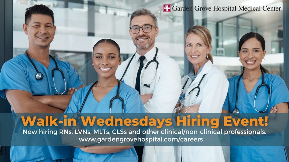 Walk-in Wednesday Hiring Event! Same-day interviews and offers!, Garden ...