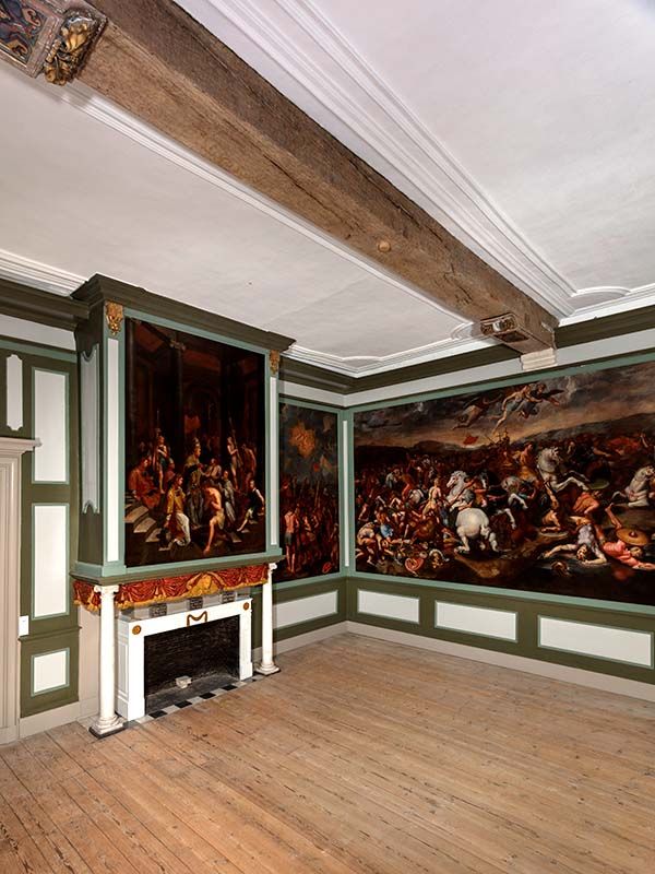 Lezing De restauratie van de schilderijen in de Romeinse zaal van Hof ...