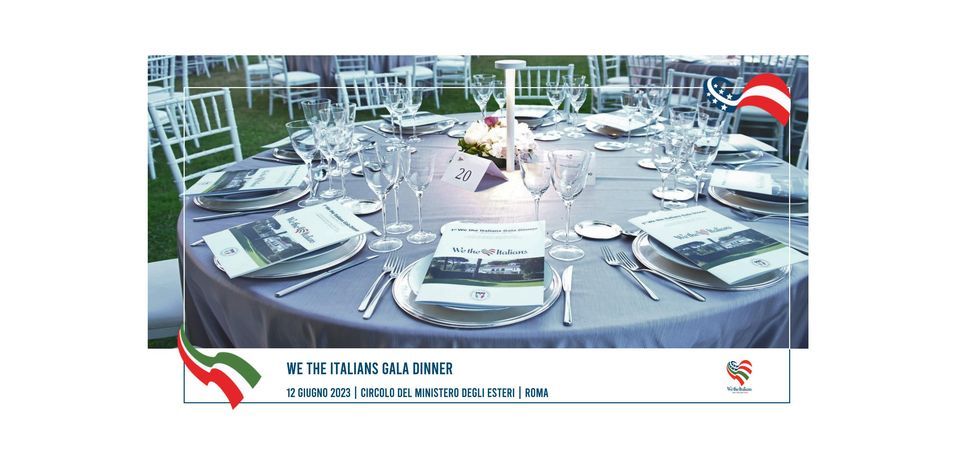 We the Italians Gala Dinner 2023, Circolo degli Esteri, Rome, 12 June 2023